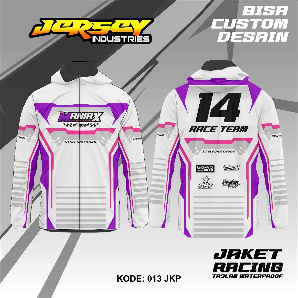 Jual Jaket Racing MFTApparel Bahan Parasut Waterproof - Jaket Motor ...