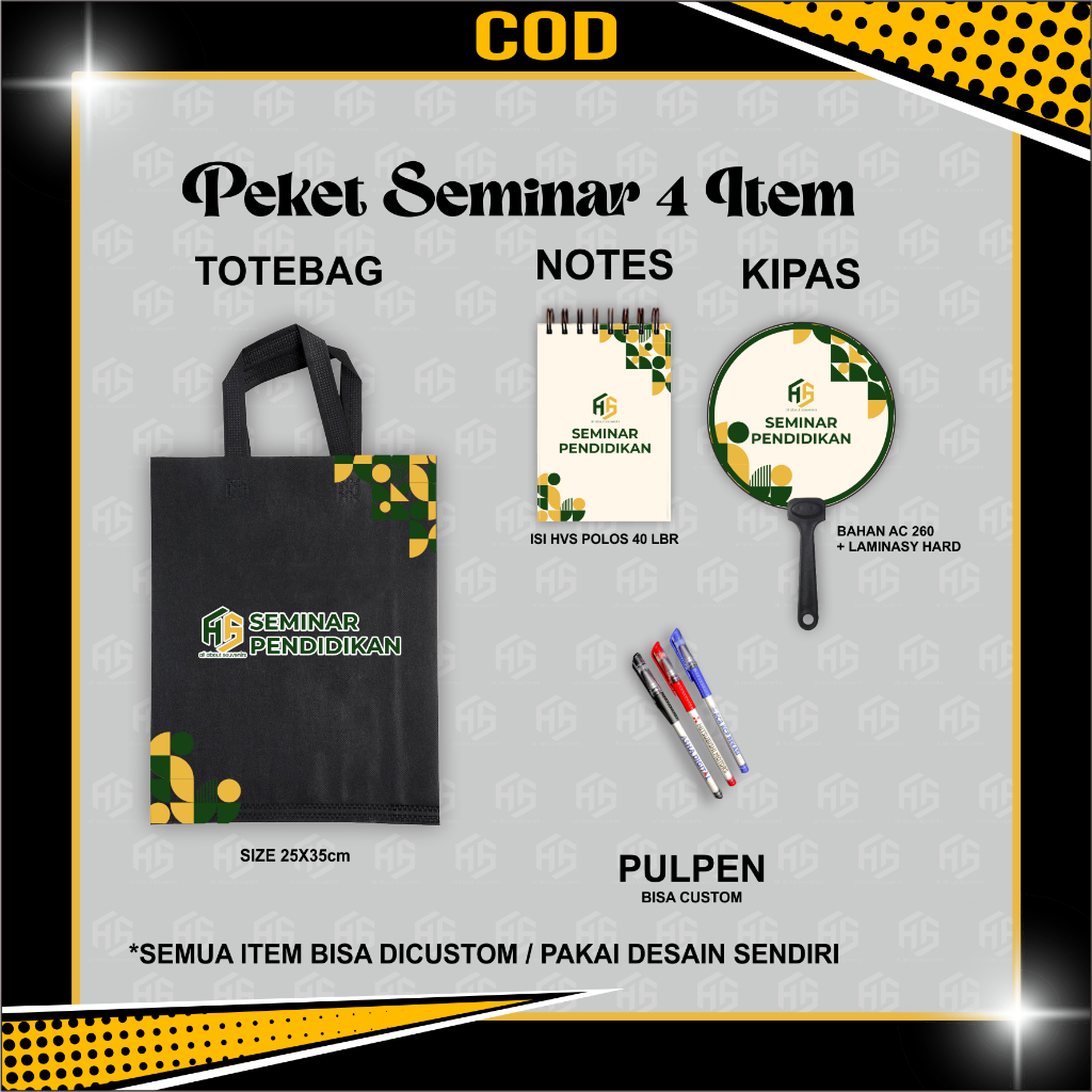 Jual Paket Seminar Custom | COD | Free Ongkir | Souvenir | Goodiebag ...