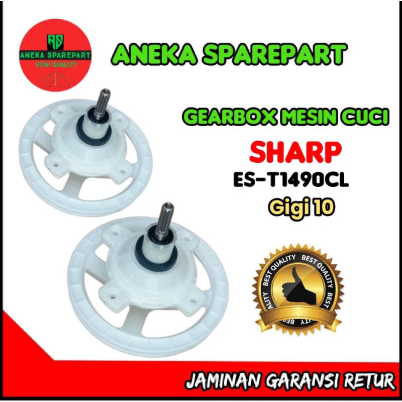 Jual GEARBOX MESIN CUCI SHARP ES-T1490CL GIGI 10 ASLI ORIGINAL | Shopee ...