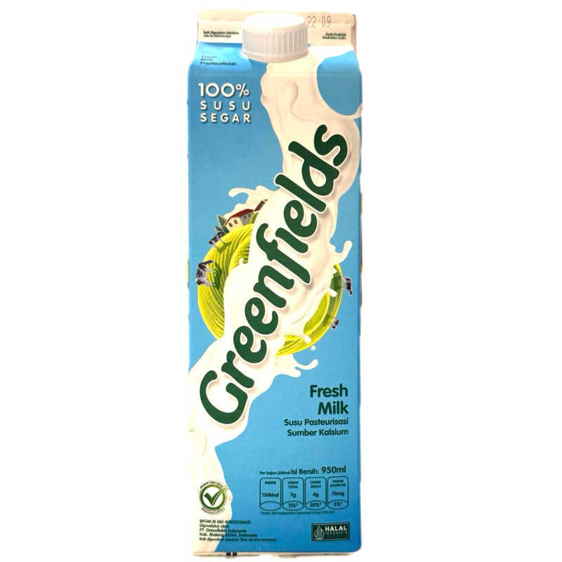 Jual Greenfields Susu Fresh Milk 950 ml | Shopee Indonesia
