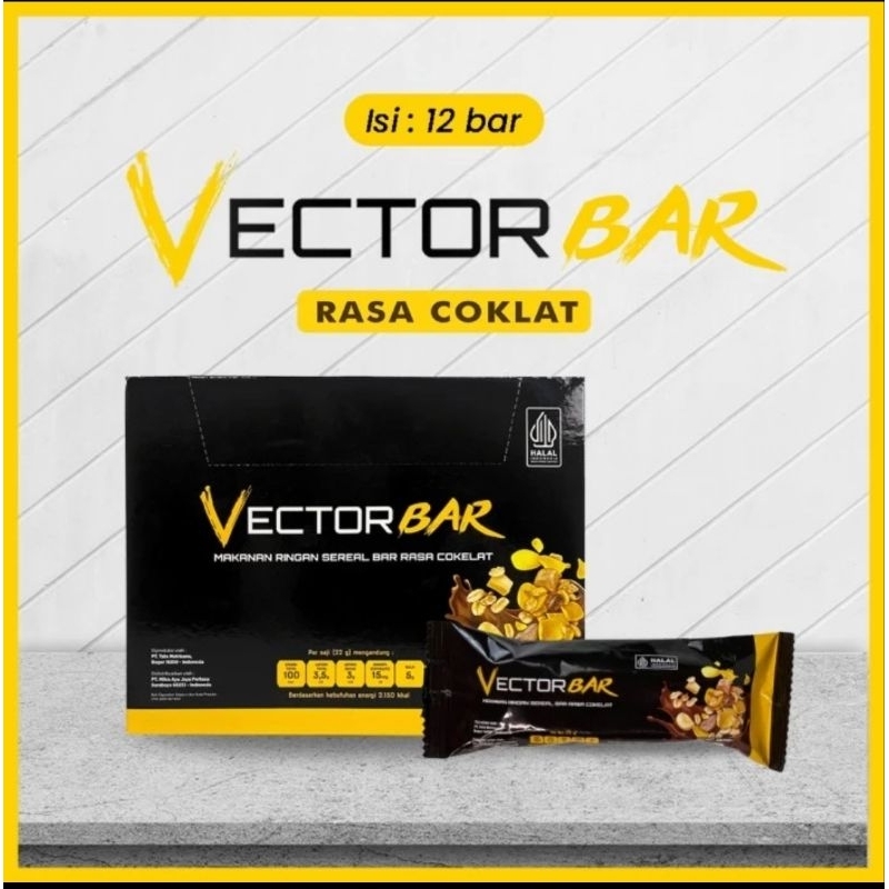Jual VECTORLABS VECTOR BAR SNACK ENERGY PROTEIN BAR CEREAL CHOCOLATE OAT 12 SACHET | Shopee ...