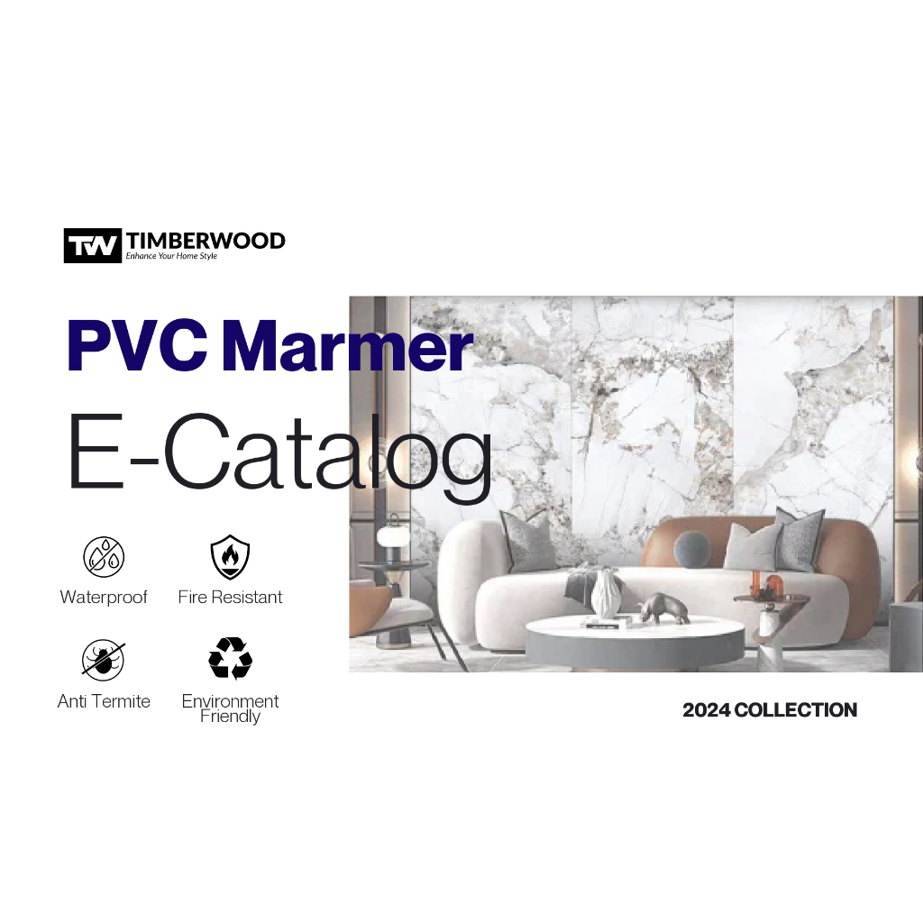 Jual PVC Marmer Hiasan Dinding 122 x 244 cm Tebal 3mm Timberwood ...