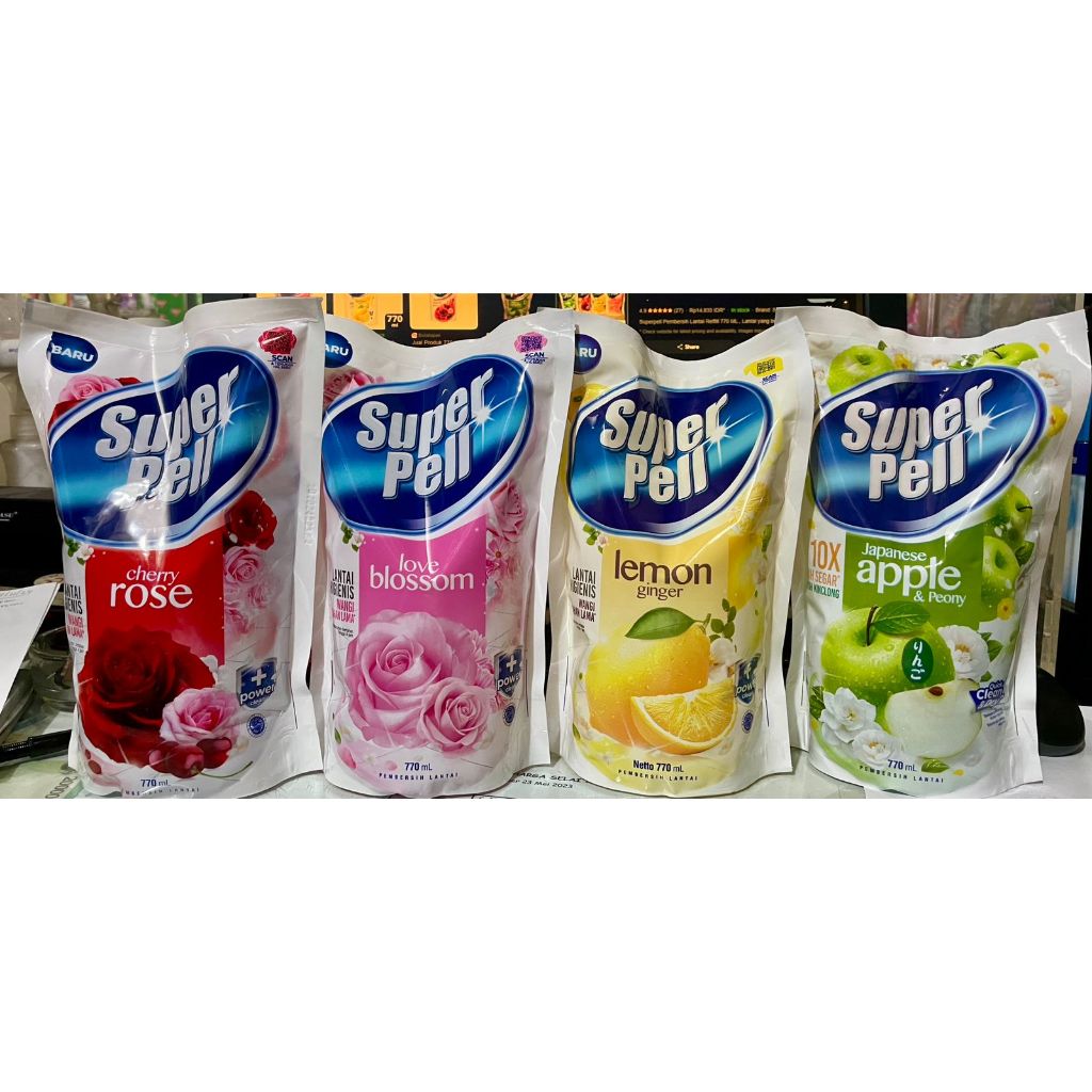 Jual SuperPell Refill 770ml Pembersih Lantai Super Pell Pouch Floor ...