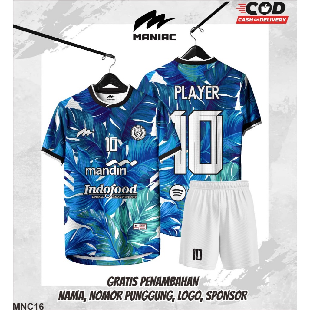 Jual JERSEY FUTSAL CUSTOM BAGUS NAMA DAN NOMER PUNGGUNG TROPICAL BAGUS ...