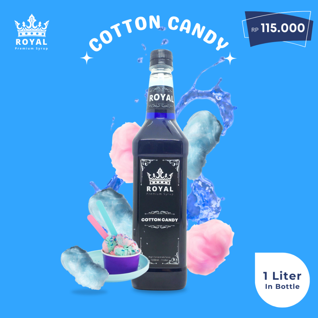 Jual Royal Cotton candy Syrup - Sirup Cotton Candy (Premium Quality ...