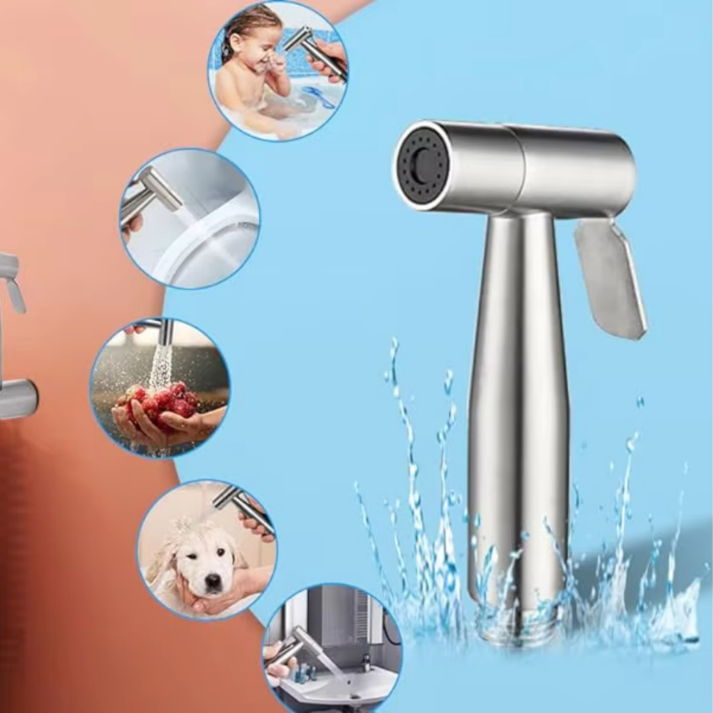 Jual JET SHOWER STAINLESS BAHAN KUNINGAN DRAT 1/2 INCH SPRAY BIDET KRAN ...