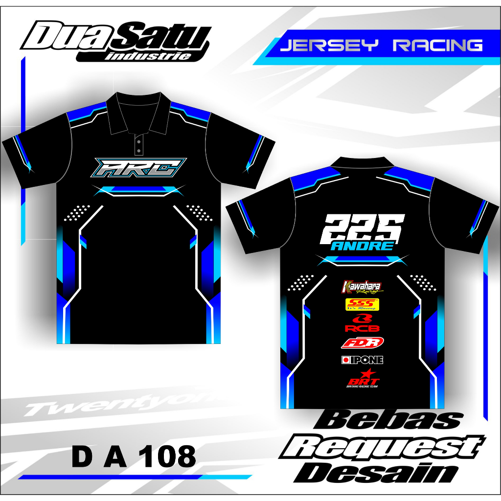 Jual JERSEY RACING kaos baju jersey racing custom full printing jersey ...