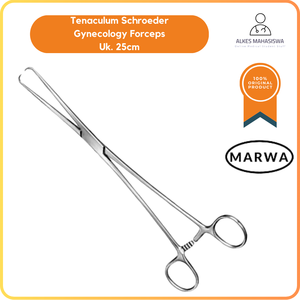 Jual Tenakulum Tenaculum Schroeder Gynecology Forceps 25cm Marwa ...