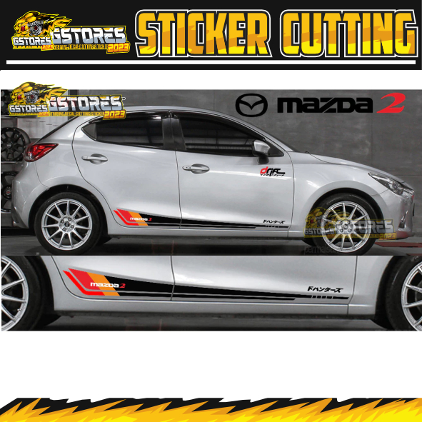 Jual STICKER MAZDA 2 STRIPING BODY SAMPING MAZDA | Shopee Indonesia