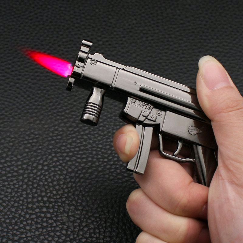 Jual Promo!! korek api bara unik model pistol korek gas bisa di isi ...