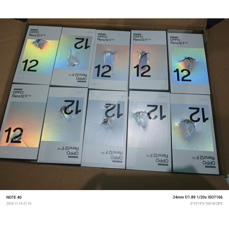 Jual DUS box hp oppo reno 12f.5g.di obral buat peking kirim sesuai ...