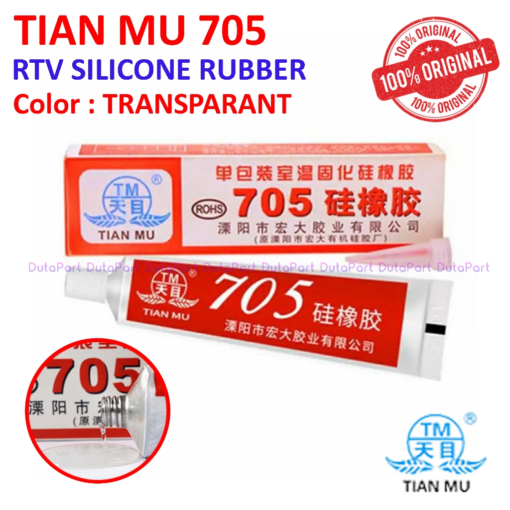 Jual TIAN MU 705 BENING TRANSPARANT RTV SILICONE RUBBER LEM SILIKON LED ...