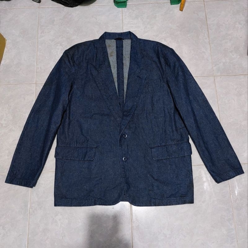 Jual JAKET BLAZER JEANS JAS DENIM JAPAN | Shopee Indonesia