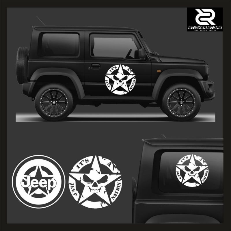 Jual CUTTING STICKER TERBARU MOBIL JEEP, RUBICON, JIMNY, DLL | Shopee ...