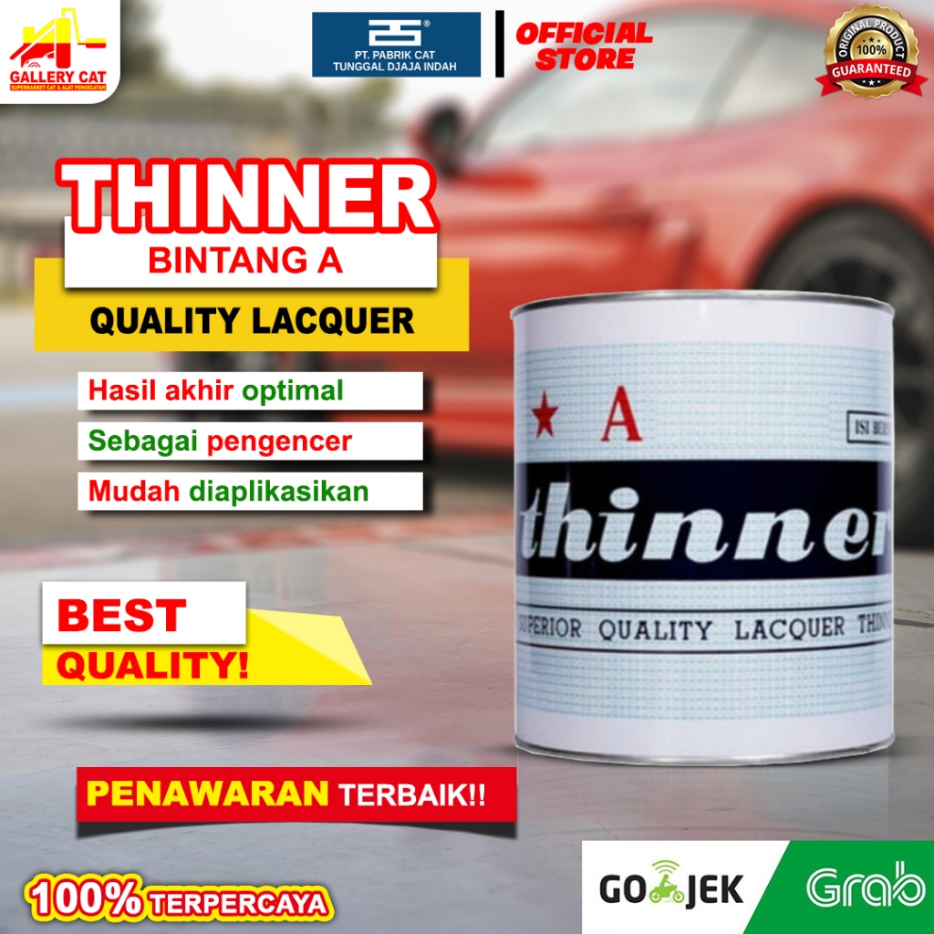 Jual TERMURAH ASLI 100%! THINNER BINTANG A BIASA 1 LITER | Shopee Indonesia