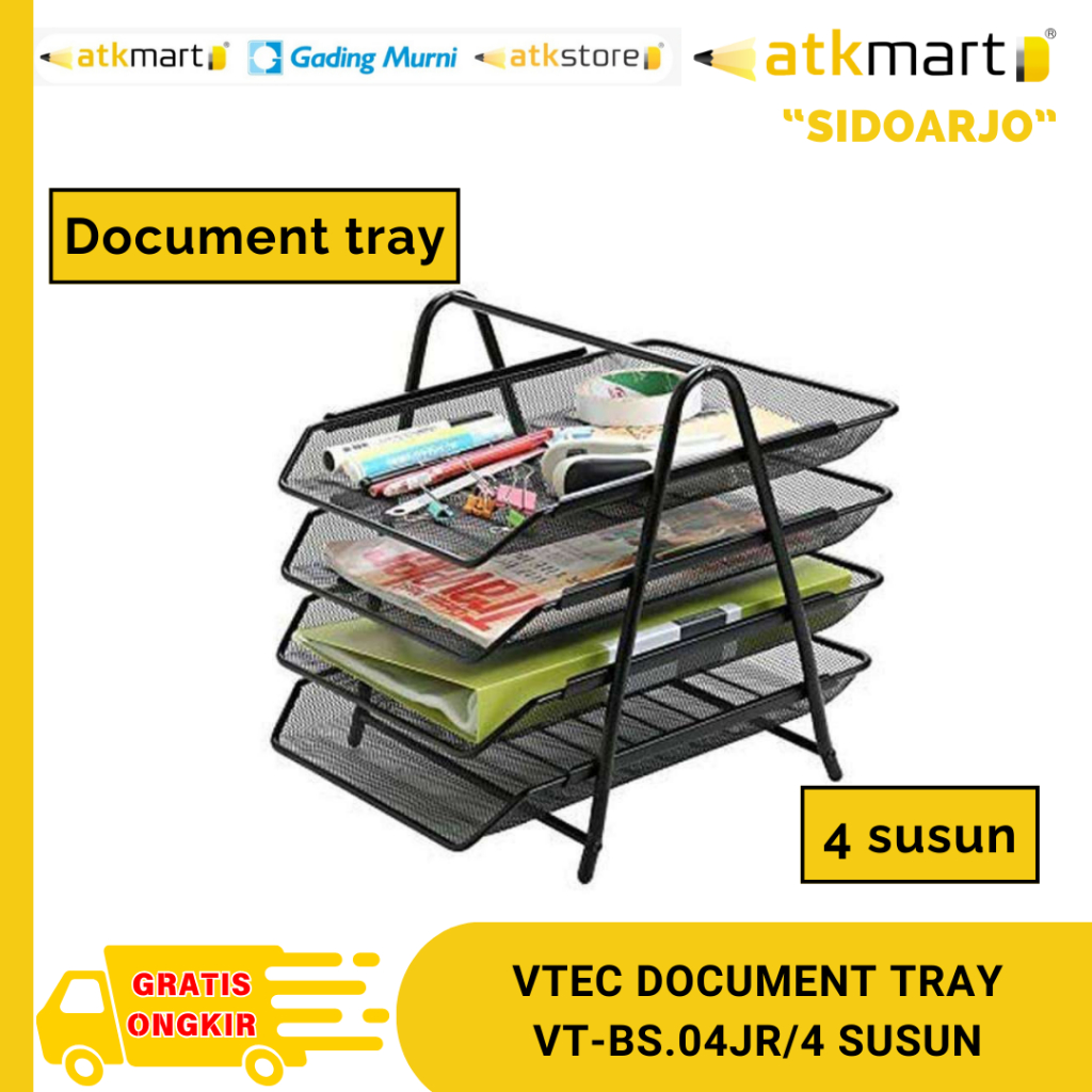 Jual V-TEC BAK SURAT / DOCUMENT TRAY VT-BS.04JR /4 SUSUN | Shopee Indonesia