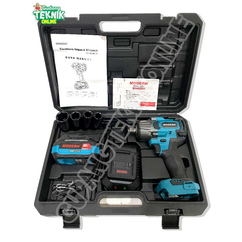 Jual Impact Wrench CORDLESS MODERN MG-85 M-85 20V 850Nm Brushless ...