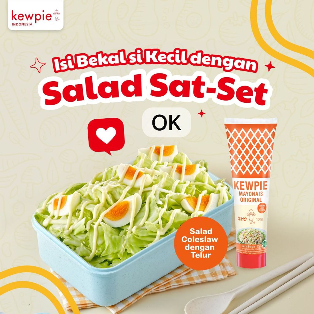 Jual OK9309 KEWPIE MAYONAIS MAYO ORIGINAL Tube 150g / Bumbu Salad ...