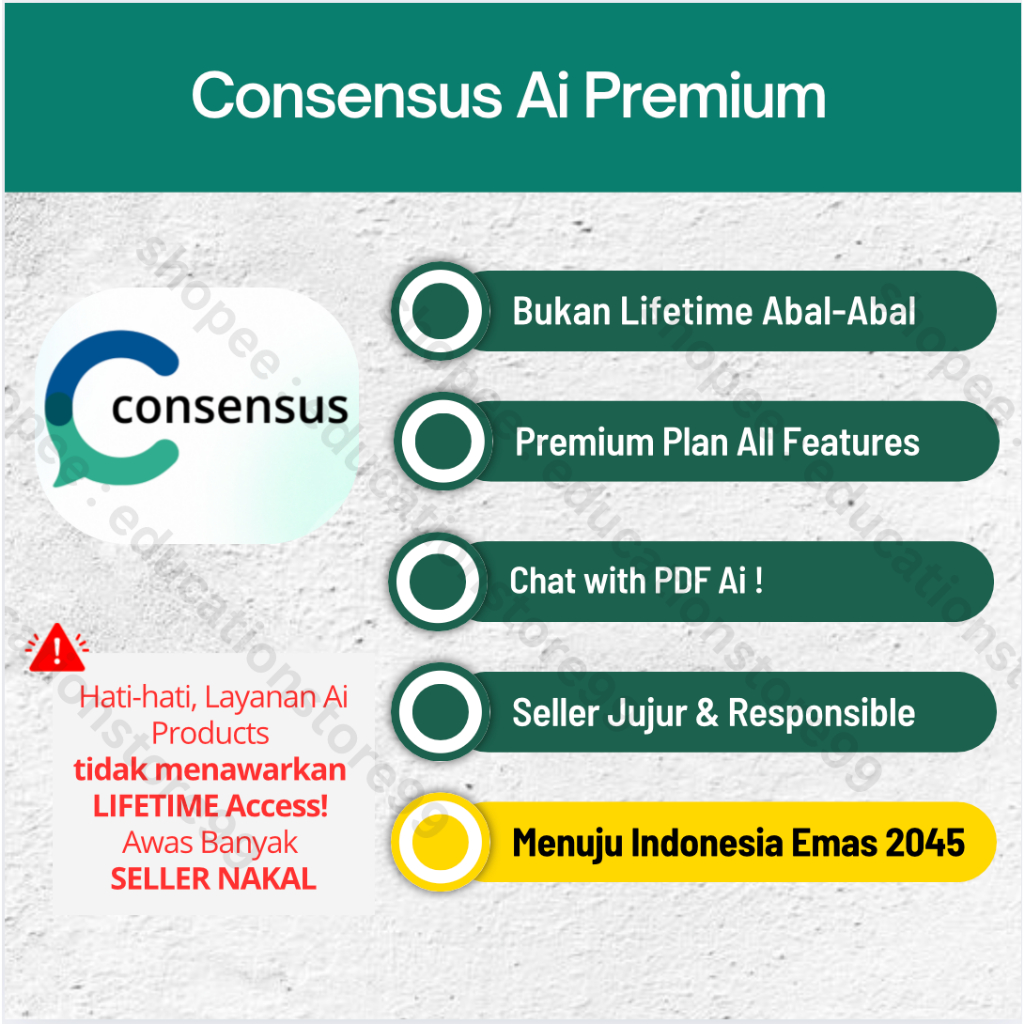 Jual Consensus Ai Premium - Software Ai Untuk Kuliah Riset Sekolah Skripsi Thesis dan Disertasi ...