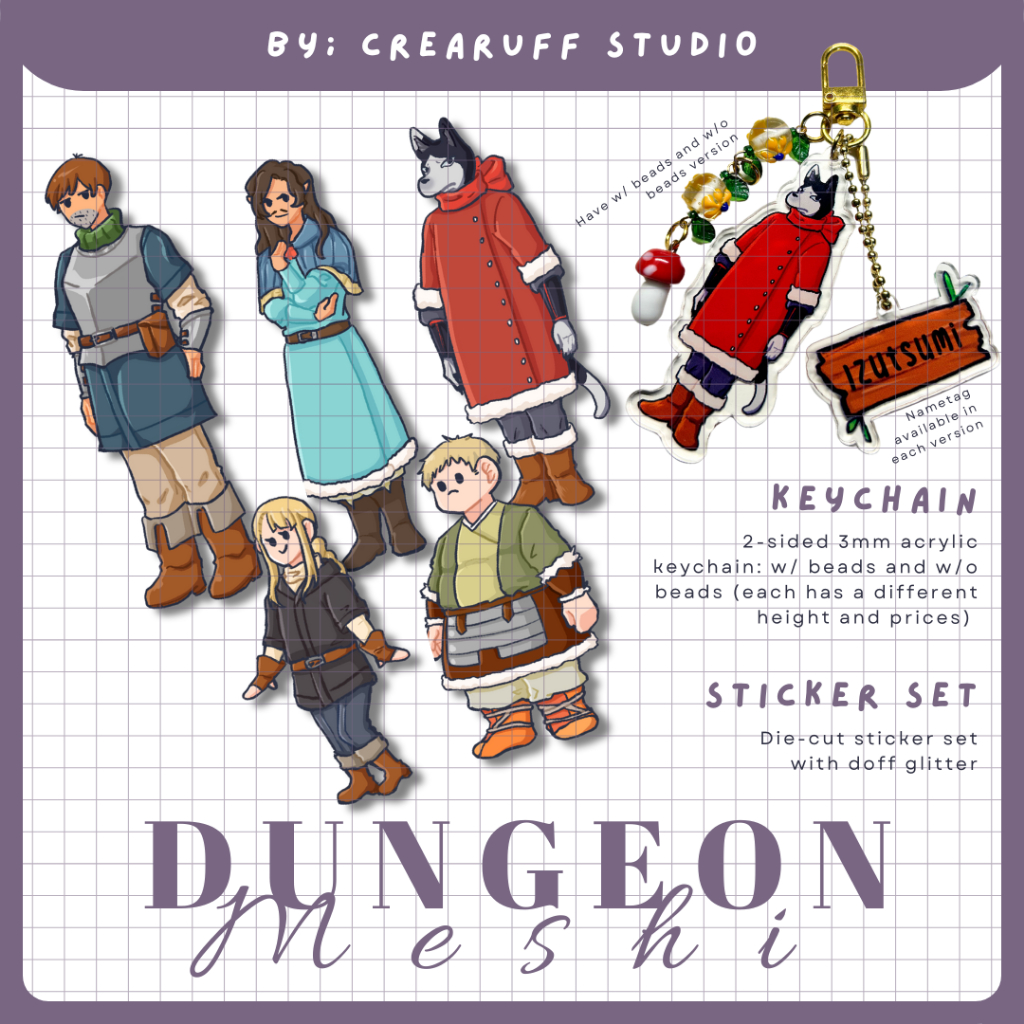 Jual [CREARUFF STUDIO] Dunmeshi | Dungeon Meshi Changeling Mushroom ...