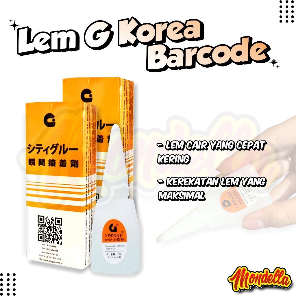 Jual Lem G Serbaguna Super Glue Lem G Korea Super Rekat Harga Per 1 Pcs ...