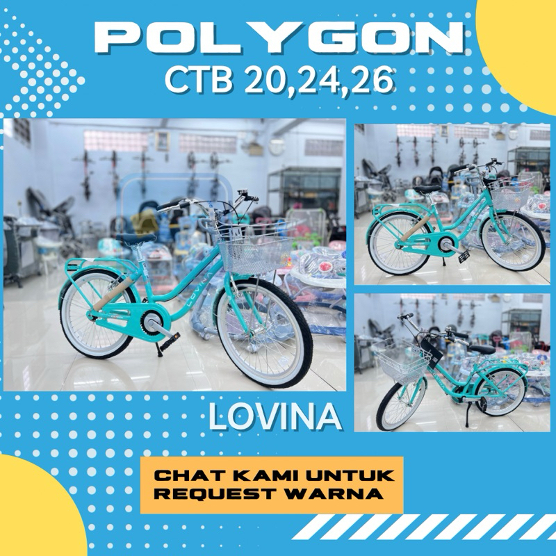 Jual SEPEDA MINI CTB 20 POLYGON LOVINA REMAJA CEWEK PEREMPUAN DEWASA ...