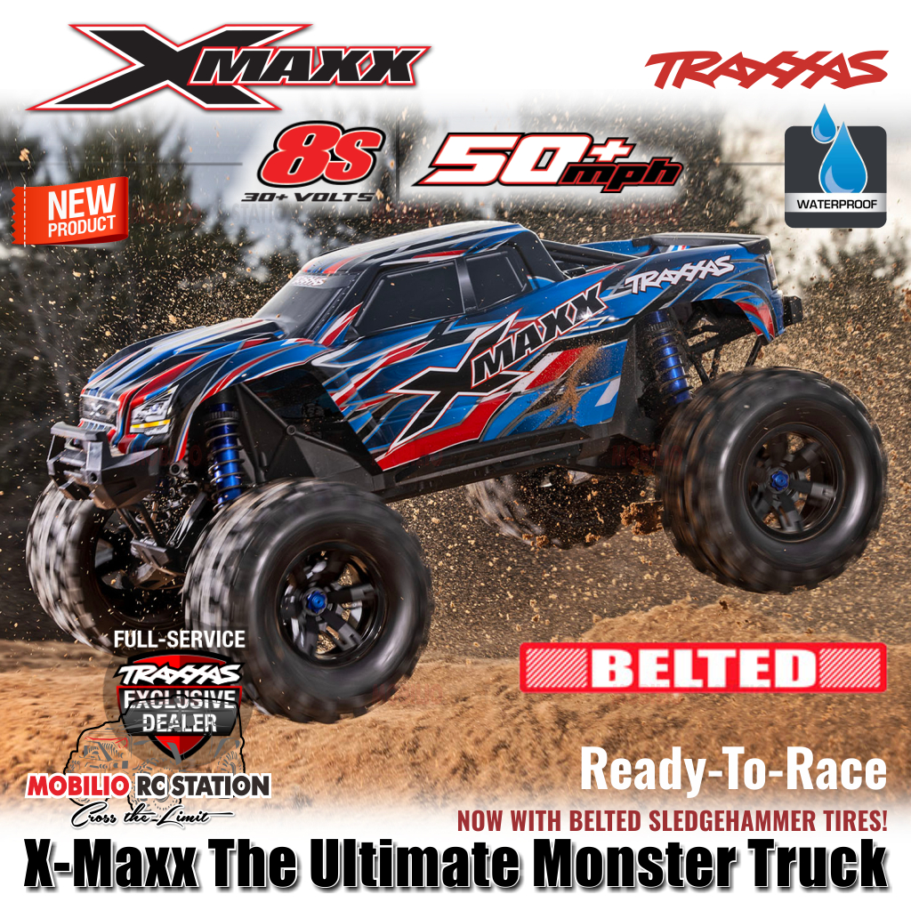 Jual TRAXXAS New X-maxx Xmaxx 1/6 Scale Monster Truck Belted ...