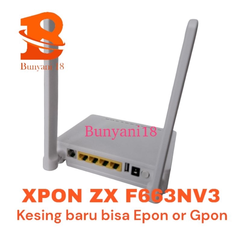 Jual MODEM XPON ONT ONU ZTE F663NV3A SECOND BEKAS DENGAN CASING BARU ...