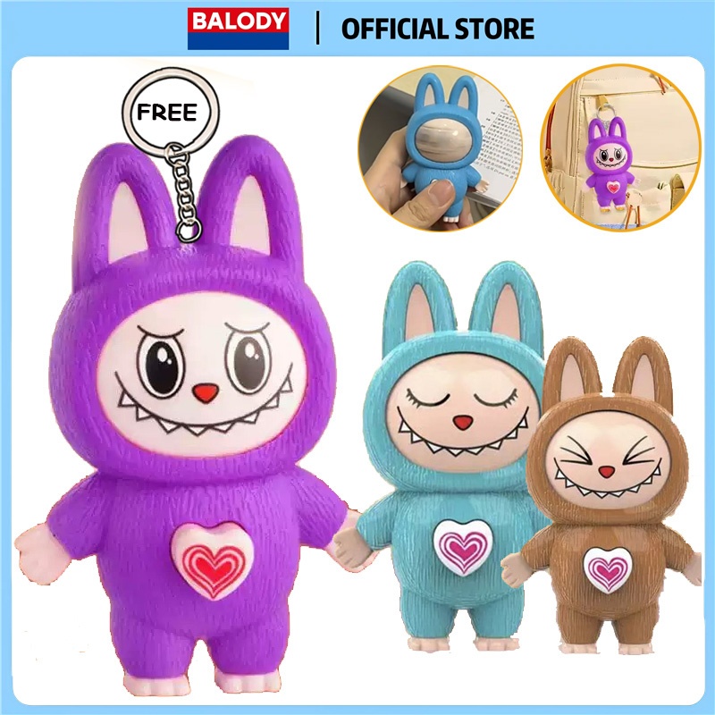Jual BALODY Boneka labubu Mainan Rotasi Lucu Mengubah Emoji Dengan ...