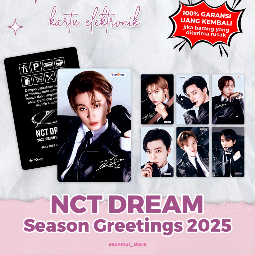 Jual EMONEY NCT DREAM SEASON GREETING 2025 BRIZZI FLAZZ TAPCASH / NCT ...