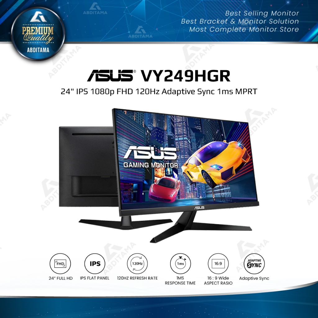 Jual Monitor LED Asus VY249HGR 24" IPS 1080p FHD 120Hz VGA HDMI Vesa ...