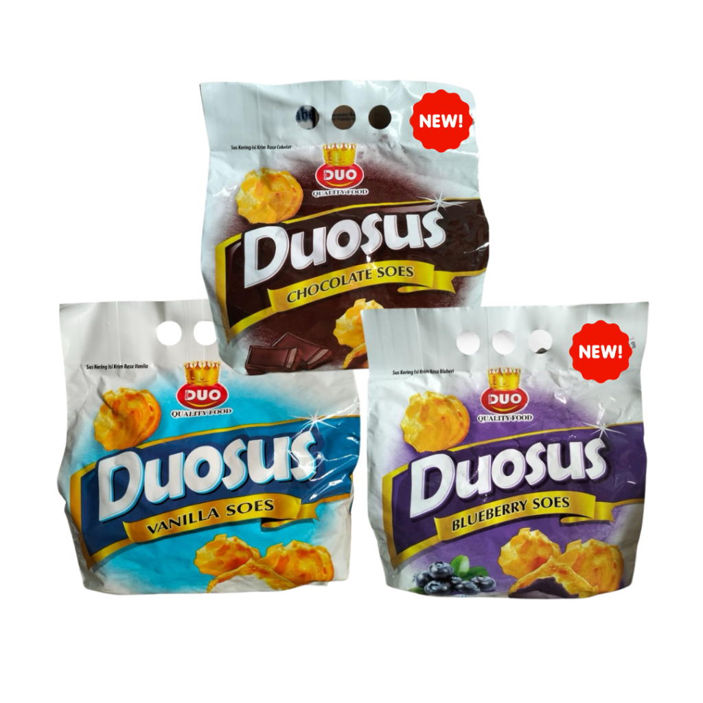 Jual Duosus 500gr Sus Kering Isian Krim Rasa Blueberry Coklat Vanila ...