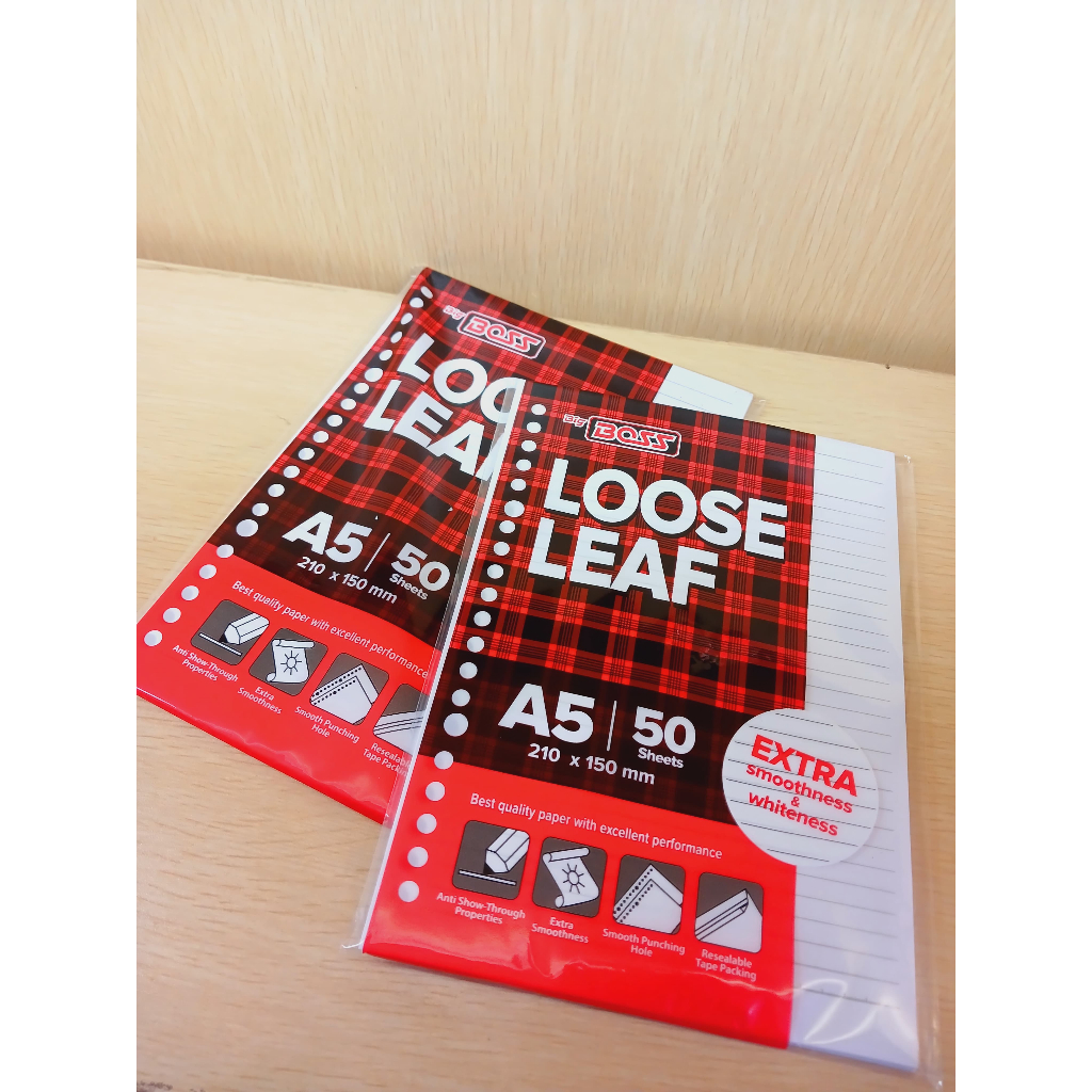 Jual LOOSE LEAF A5 50 LEMBAR / ISI BINDER / A5 100 LEMBAR/ B5 50 LEMBAR ...