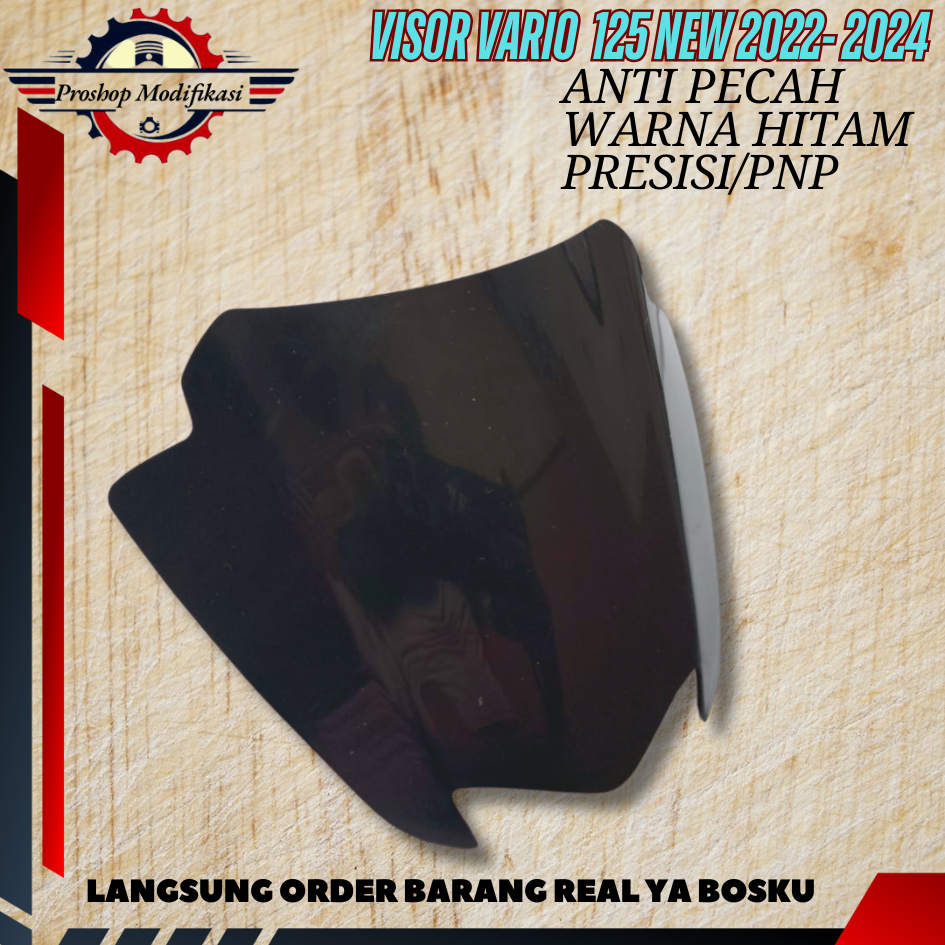 Jual PART VISOR VARIO 125 NEW ISS TAHUN 2022-2023 WARNA HITAM WIND ...