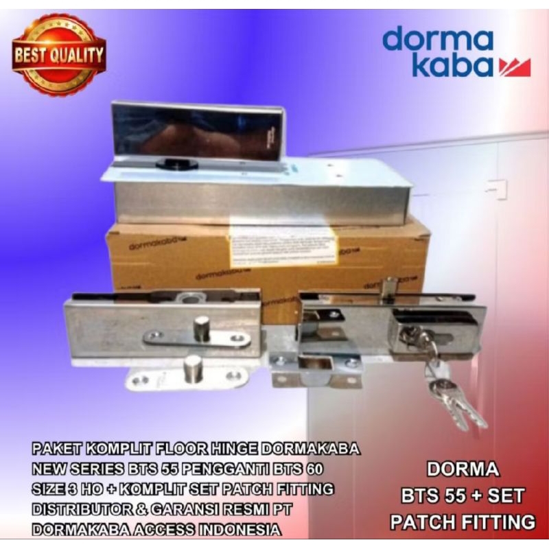 Jual Floor Hinge Dorma Kaba DormaKaba BTS 55 Size 3 HOLD OPEN 90 ...