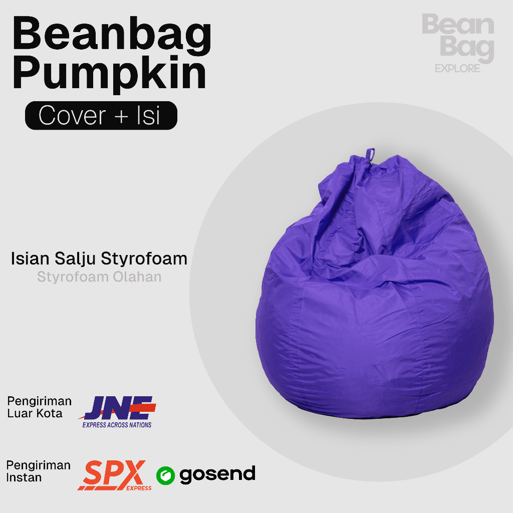 Jual BEANBAG EXPLORE || Bean Bag Pumpkin Bean Bag Round Beanbag Oval ...