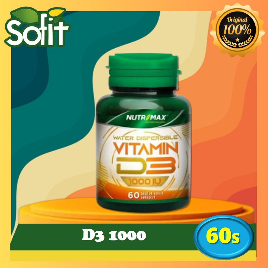 Jual Nutrimax Vitamin D3 1000IU Isi 60 Tab - Vitamin Tulang Gigi ...