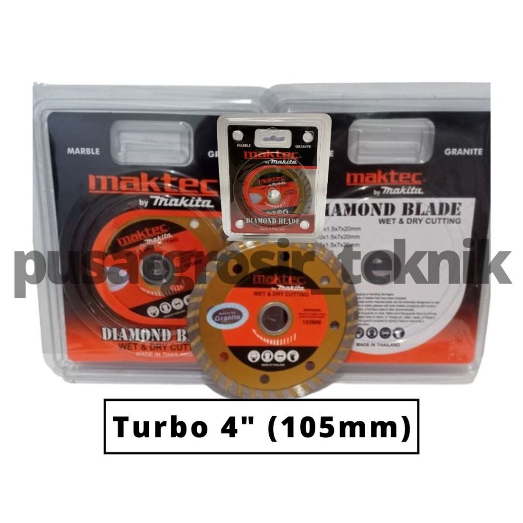 Jual MAKTEC Mata Potong Keramik Granite 4" Diamond Cutting wheel Wet ...