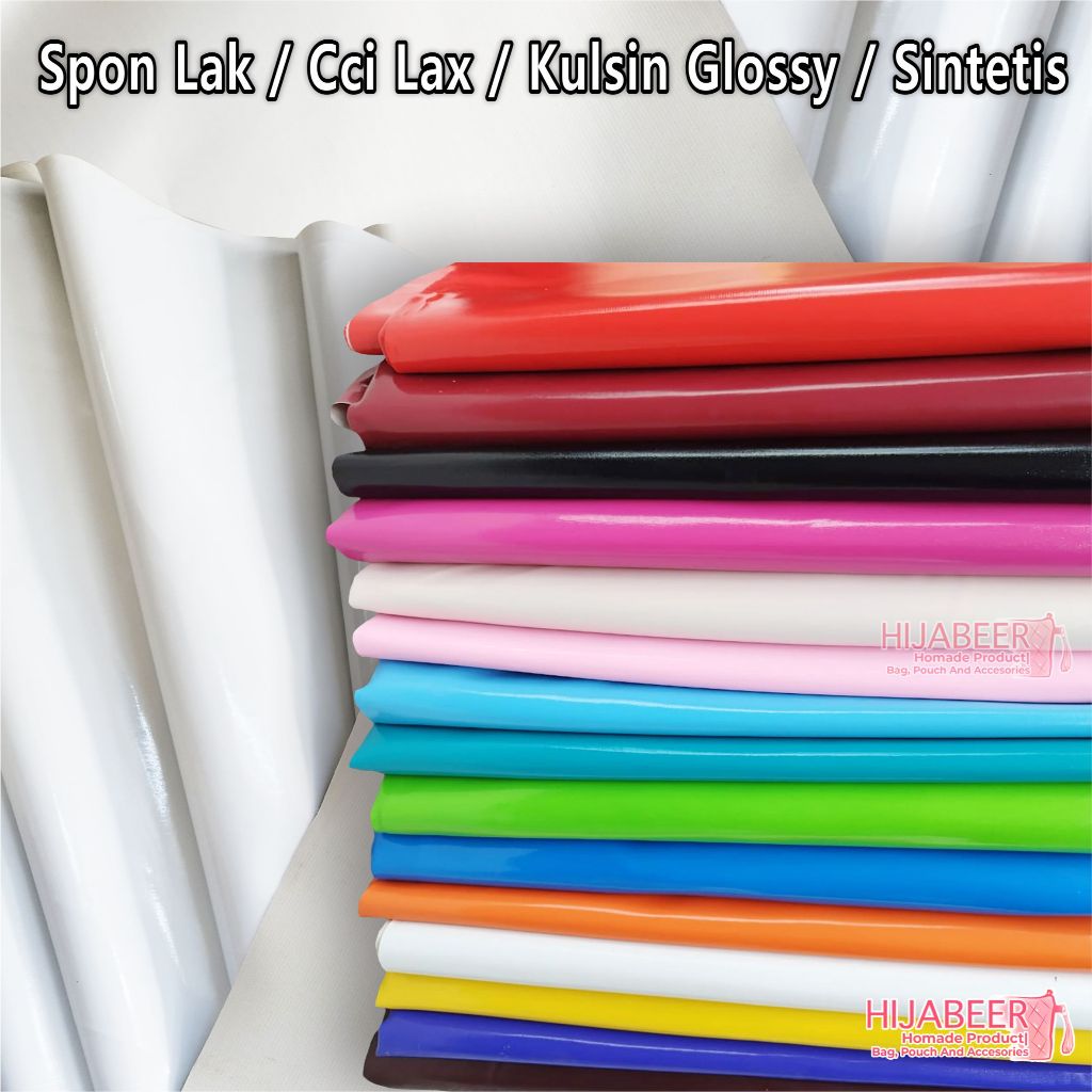 Jual Spon Lak /Cci Lax / Kulsin Glossy Bahan Tas / Kulit Sintetis ...