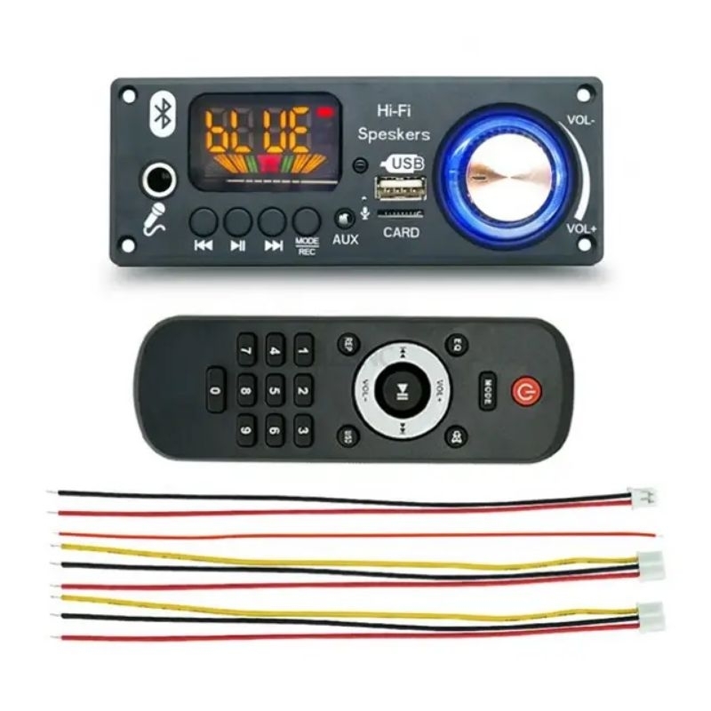 Jual Modul Amplifier Stereo Mp3 Player Bluetooth 2X80W 160W Mic Echo ...