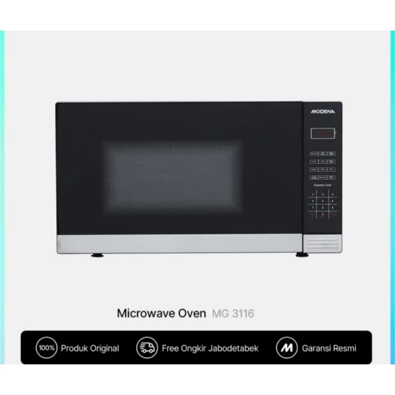 Jual MODENA MICROWAVE OVEN WITH GRILL MG-3116 | Shopee Indonesia