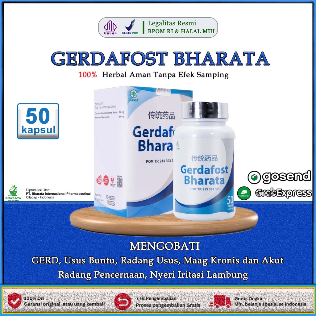 Jual Gerdafost Bharata Obat Gerd Asam Lambung Maag Kronis Usus Buntu ...