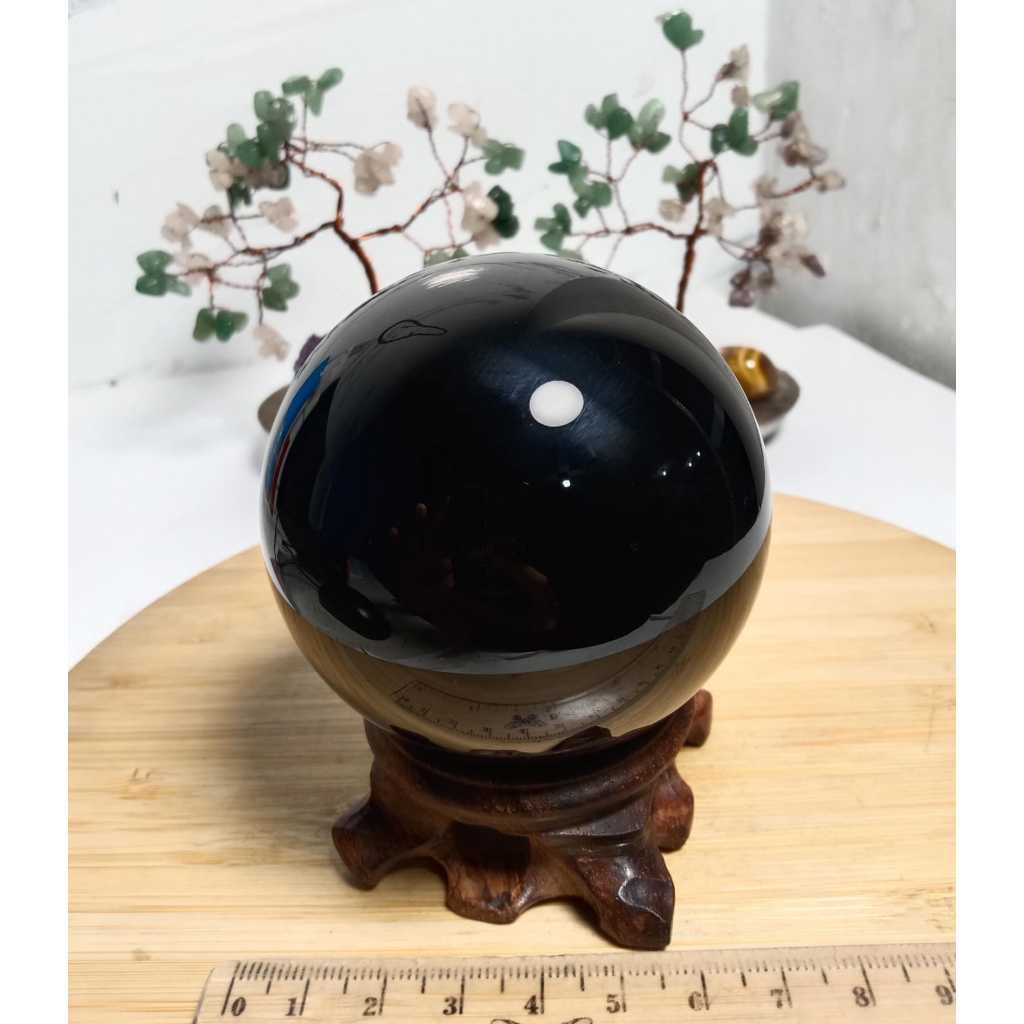 Jual Batu Natural Black Obsidian Sphere 6,8 cm (11) | Shopee Indonesia