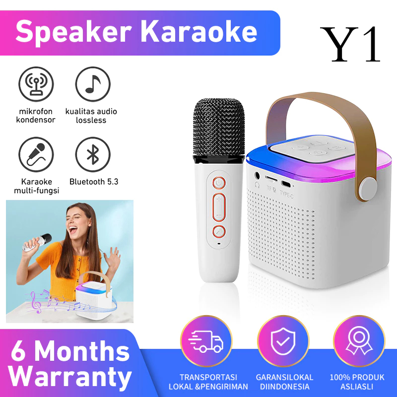 Jual ATA Aceh - Speaker Bluetooth Karaoke MINI + Mic Set Speaker karoke ...