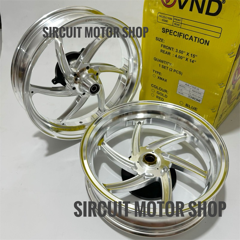 Jual VELG VND SIX STAR XMAX OLD & XMAX NEW CONECTED / VELG VND XMAX ...