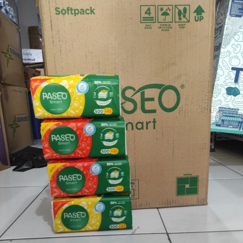Jual Tissue Paseo Smart 540 (500+40) ply / Tisue Paseo 540 ply (pack ...