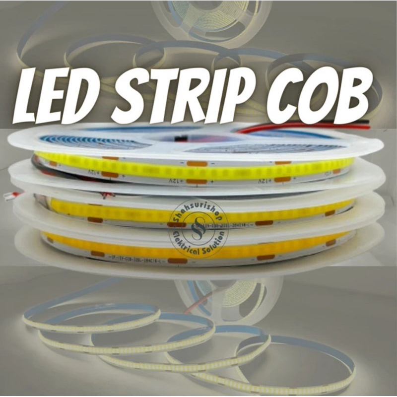 Jual LED STRIP COB 2835 IP20 5 METER 10W/M INDOOR LED FULL TERANG MURAH | Shopee Indonesia