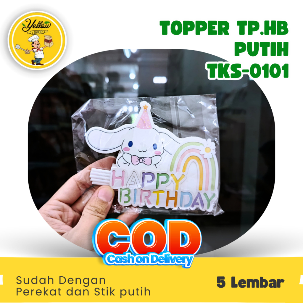 Jual TOPPER CINNAMOROLL TKS-0101-HB2 TP.BH PUTIH / HIASAN CINNAMOROLL ...