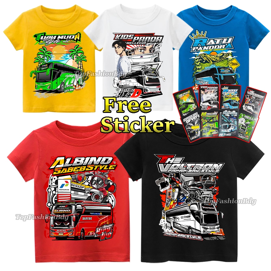 Jual Baju Anak Vector Bus Mania Kaos Bus 1-12 Tahun | Shopee Indonesia