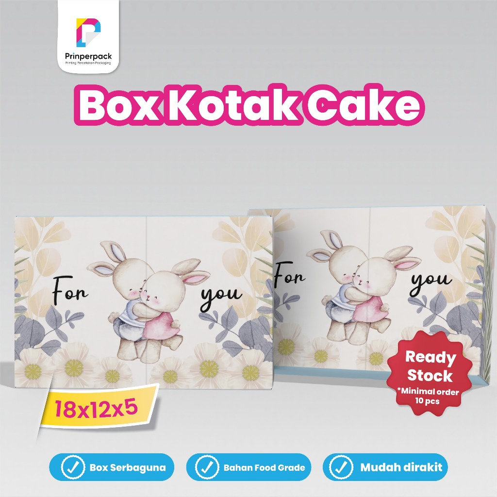 Jual BOX SERBAGUNA KOTAK CAKE MOONCAKE GIFT BOX FOR YOU RABBIT/BOX ...